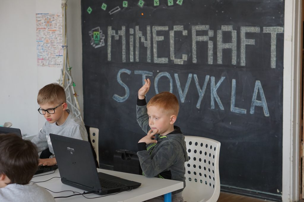 2020 m. "Minecraft" robotikos dienos stovykla Vilniuje
